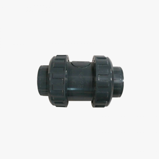 UPVC Double Union Spring Check Valve 1.5″ - Pool Pro&Lab